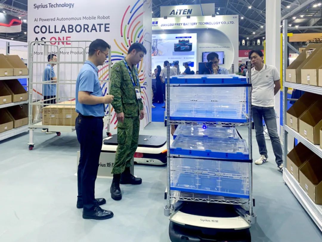 CeMAT直击！Syrius炬星科技一站式AMR搬运解决方案亮相2024新加坡国际物流展_企业动态_资讯_中国AGV网(www.chinaagv.com)_AMR网-专业智能地面移动机器人门户网站！